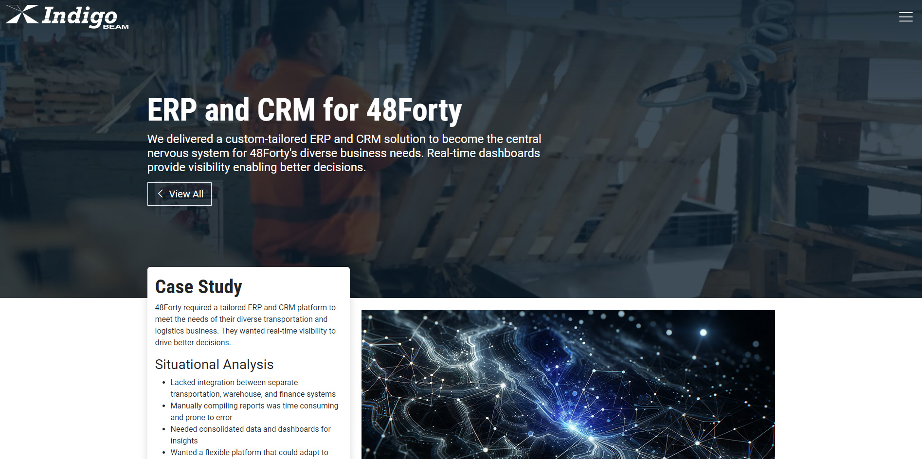 Indigo Beam | Core Business Platform for 48Forty